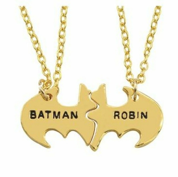 Boutique | Jewelry | Batman Robin Best Friends Necklace | Poshmark